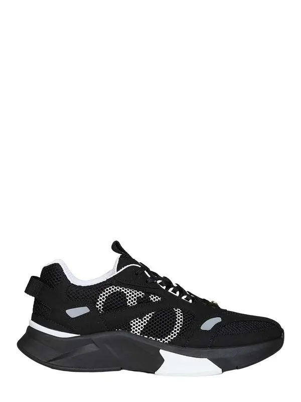 Valentino Garavani Mesh And Suede Demivee Sneakers - Multicolor