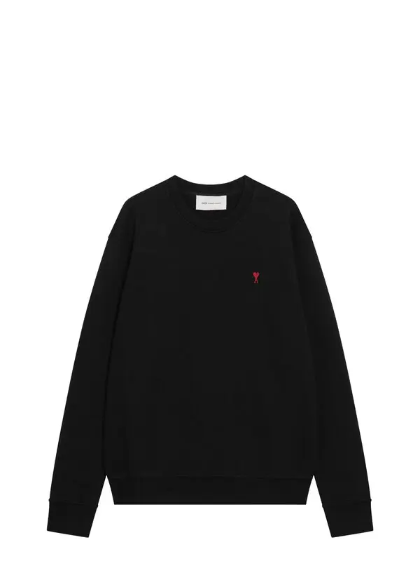AMI Paris De Coeur Sweatshirt - Black