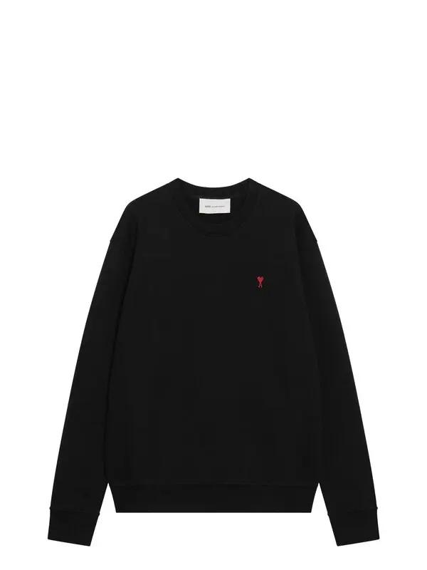 AMI Paris De Coeur Sweatshirt - Black