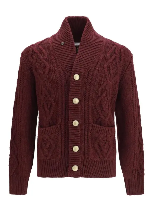 Brunello Cucinelli Cable-knit Cashmere Cardigan - Multicolor