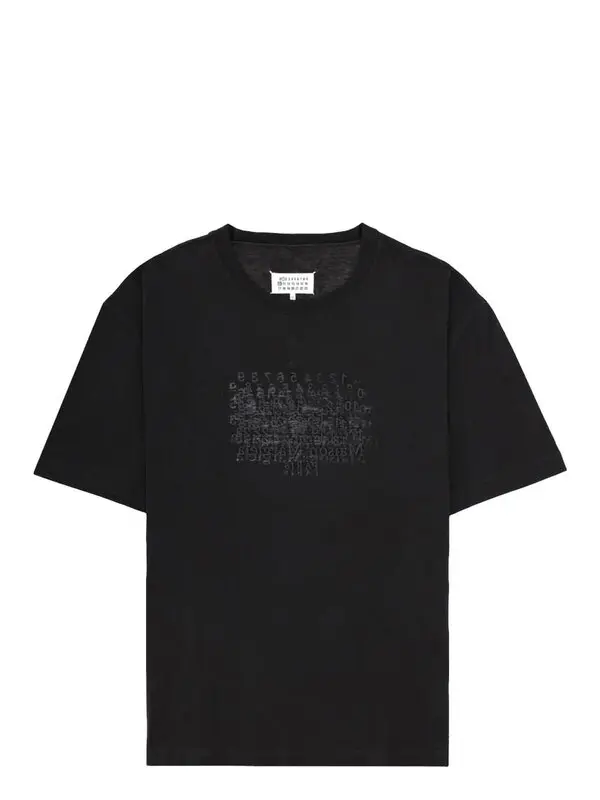 MAISON MARGIELA T-shirt Con Stampa - Black