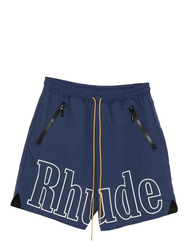 Rhude Track And Running Shorts - Blue