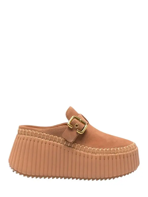 Chloé Nama Suede Leather Slippers - Multicolor