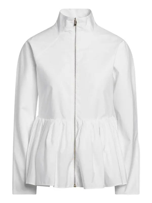 Alaïa Cotton Poplin Jacket - White