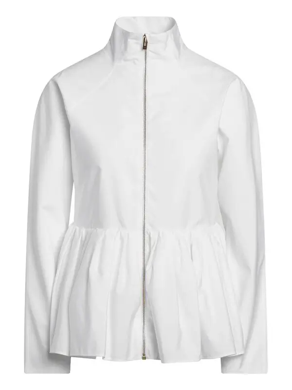 Alaïa Cotton Poplin Jacket - White