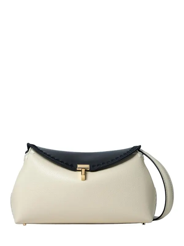 TOTEME T-lock Embroidered Leather Clutch Bag - Multicolor