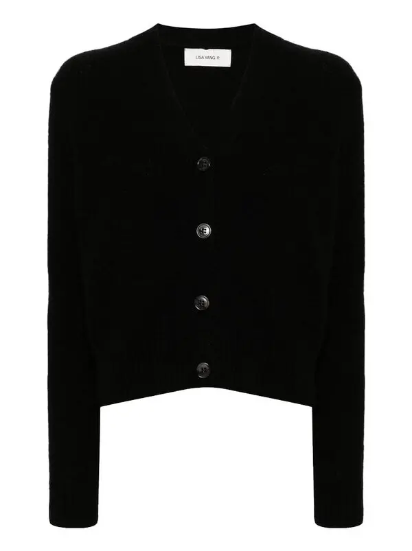 LISA YANG Cashmere-silk Blend Cardigan - Black