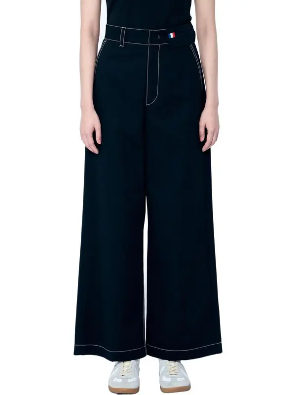 Moncler Wide-leg Trousers - Black