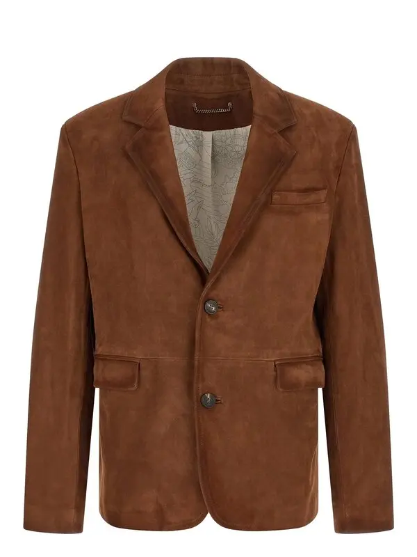 GOLDEN GOOSE Robyn Suede Jacket - Brown