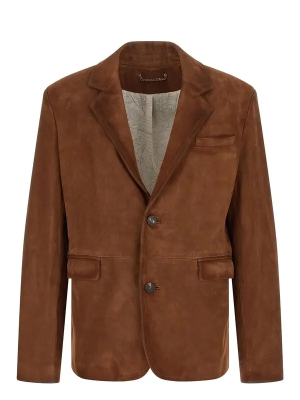 GOLDEN GOOSE Robyn Suede Jacket - Brown