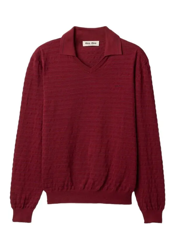 Miu Miu Cotton Polo Shirt - Multicolor