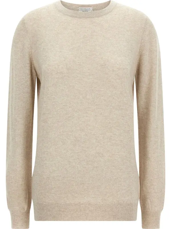 Brunello Cucinelli Cashmere Sweater - Cream