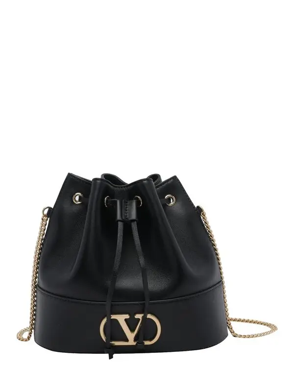 Valentino Garavani Vlogo Signature Bucket Bag - Black
