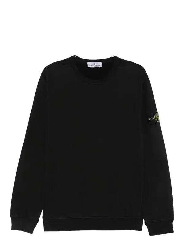 Stone Island Cotton Jersey Sweatshirt - Black