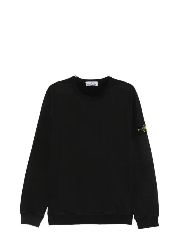 Stone Island Cotton Jersey Sweatshirt - Black