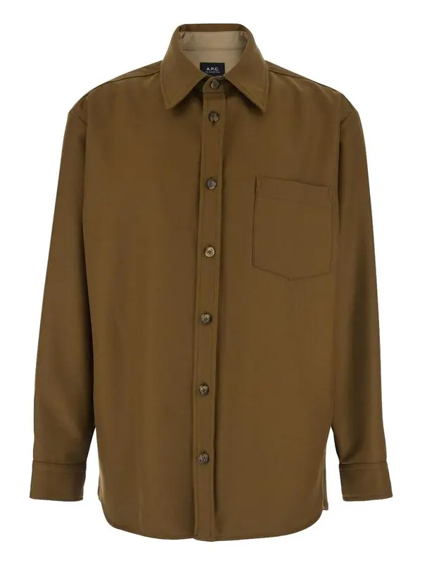 A.p.c. Wool Blend Classic Collar Jacket - Multicolor