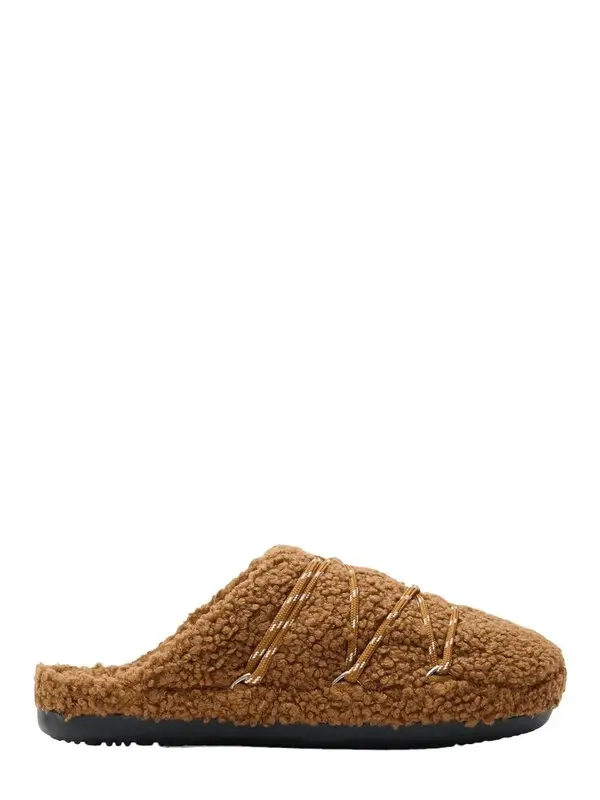 Moon Boot Teddy Slippers - Brown