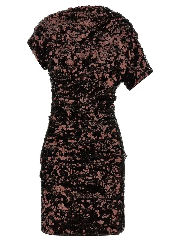 GANNI Sequins Mini Dress - Brown