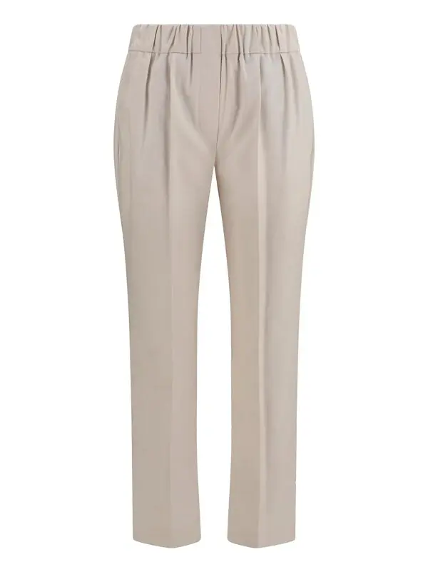 Brunello Cucinelli Cotton Pants - Cream