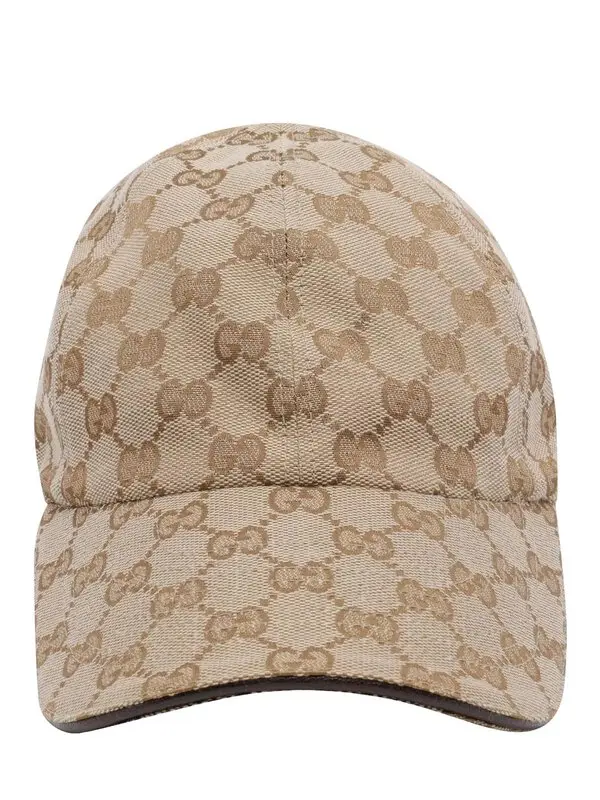 Gucci Gg Logo Baseball Cap - Cream