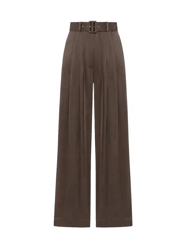 Zimmermann Wide Leg Seta Pantaloni - Multicolor