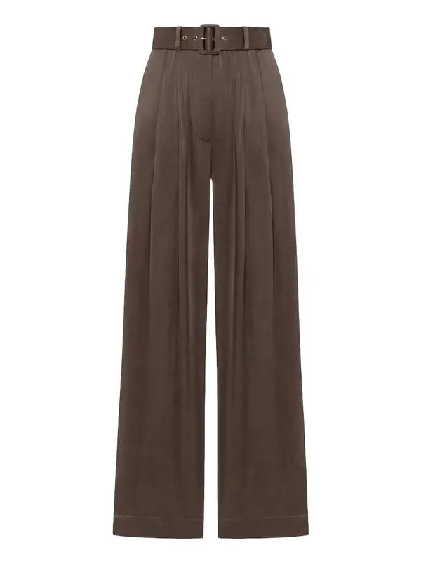 Zimmermann Wide Leg Silk Trousers - Multicolor