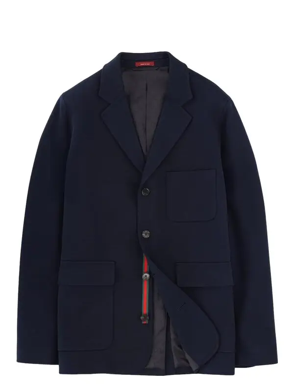 Gucci Single-breasted Tailored Jacket - Blue
