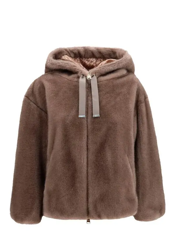 Herno Jackets Faux Fur & Shearling Jackets - Brown