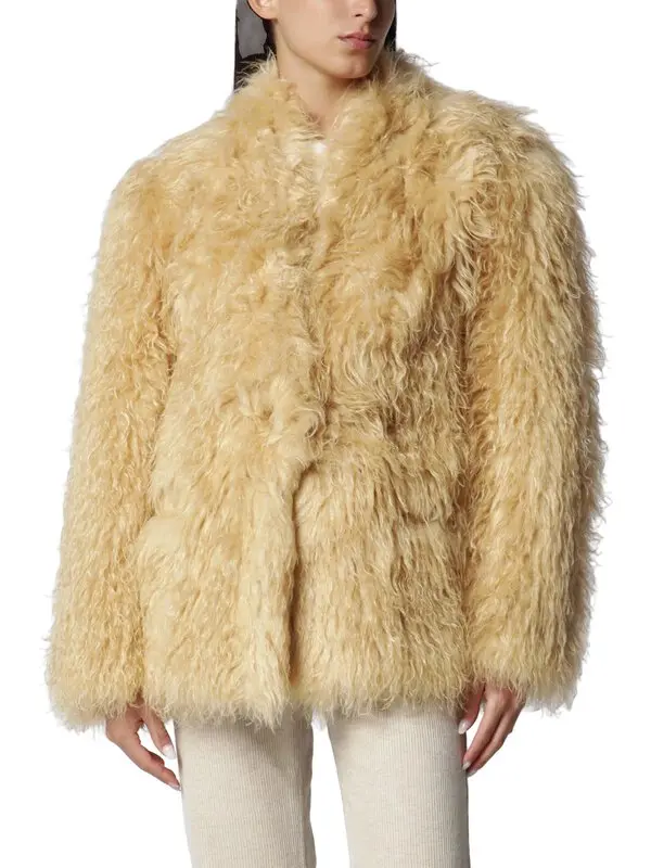 Isabel Marant Étoile Long-haired Faux Fur Coat - Yellow