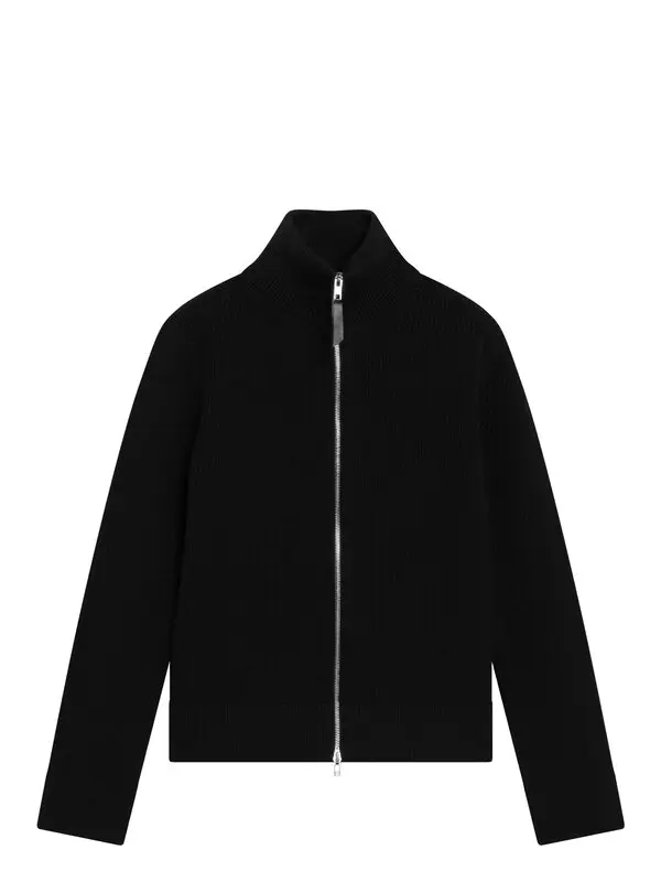 MAISON MARGIELA Wool-blend Zip Cardigan - Black