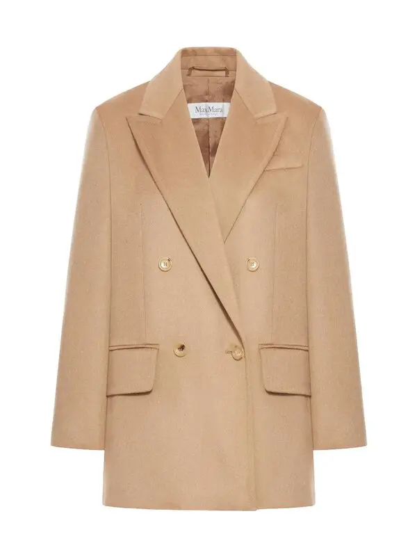 Max Mara Olimpia Jacket In Camel Sable - Brown