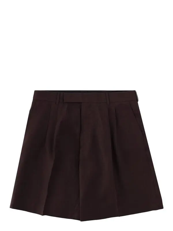 Paul Smith Linen Shorts - Brown