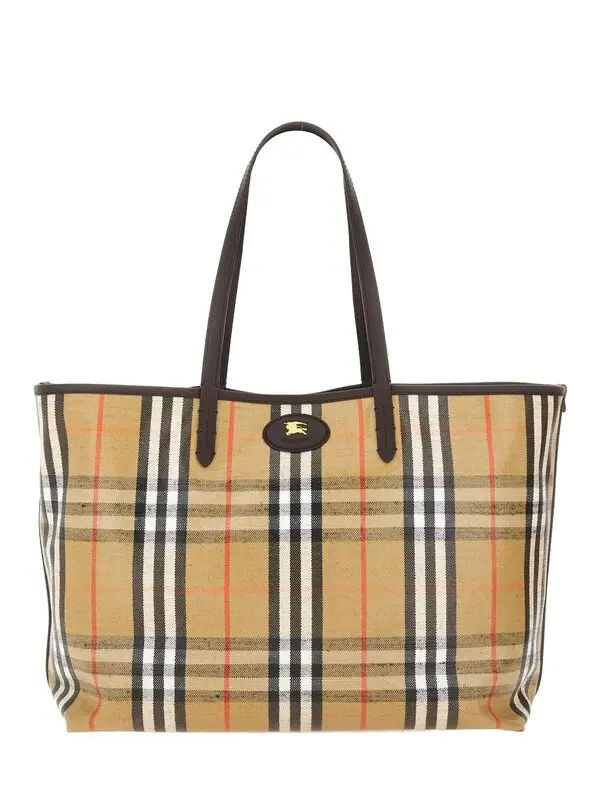 Burberry Highlands Media Tote Bag - Cream