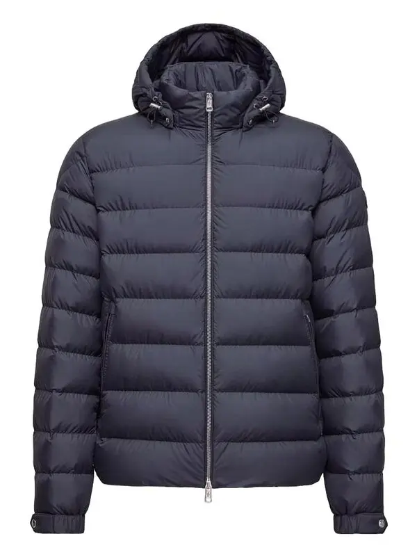 Moncler Arneb Short Hooded Down Jacket - Blue