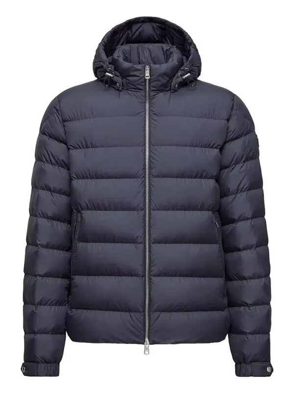 Moncler Arneb Short Hooded Down Jacket - Blue