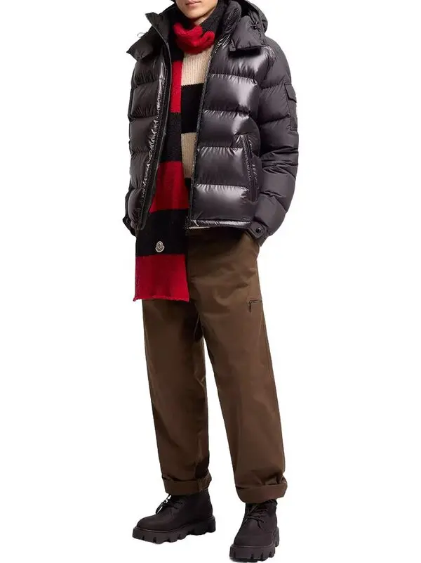 Moncler Maya Short Hooded Down Jacket - Black