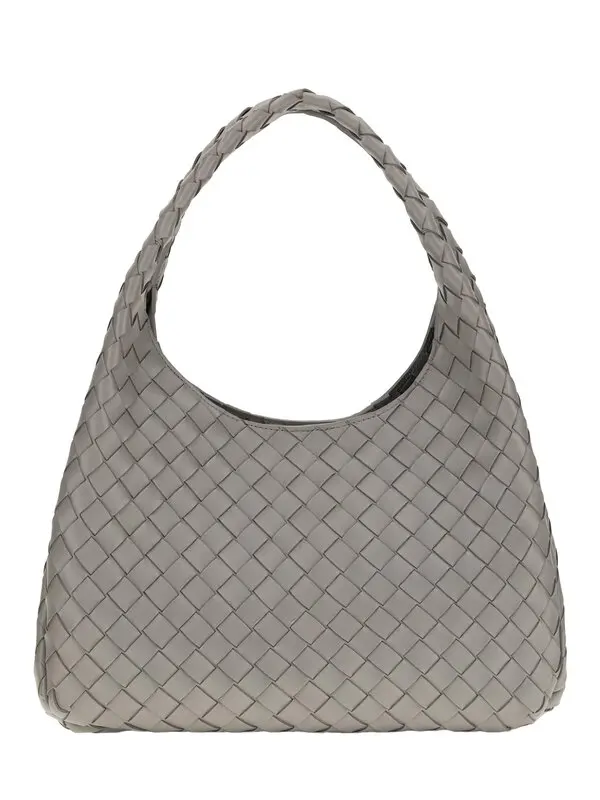Bottega Veneta Campana Shoulder Bag - Gray