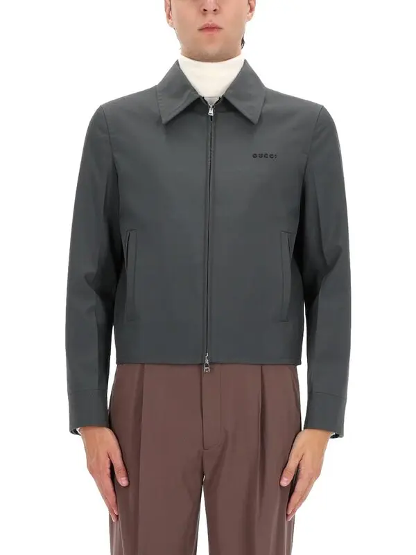 Gucci Zip Up Jacket - Gray