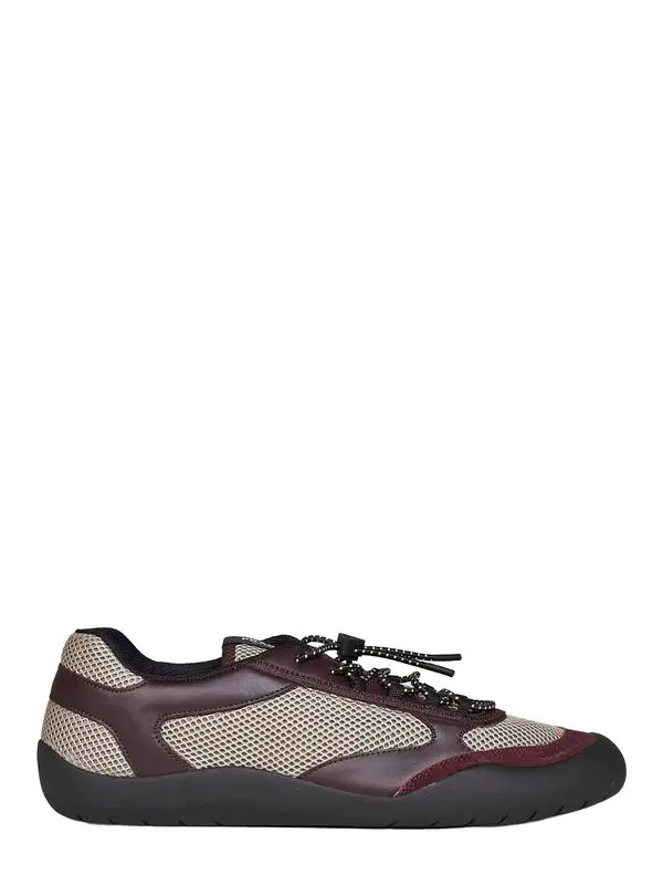 Prada Leather And Mesh Fabric Speedrock Sneakers - Multicolor