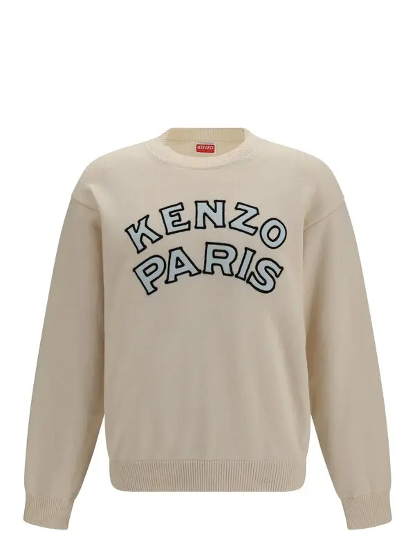 Kenzo Emblem Embroidered Sweater - Multicolor