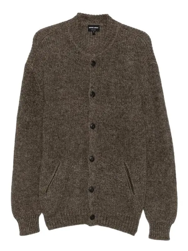 Giorgio Armani Knitted Cardigan - Brown