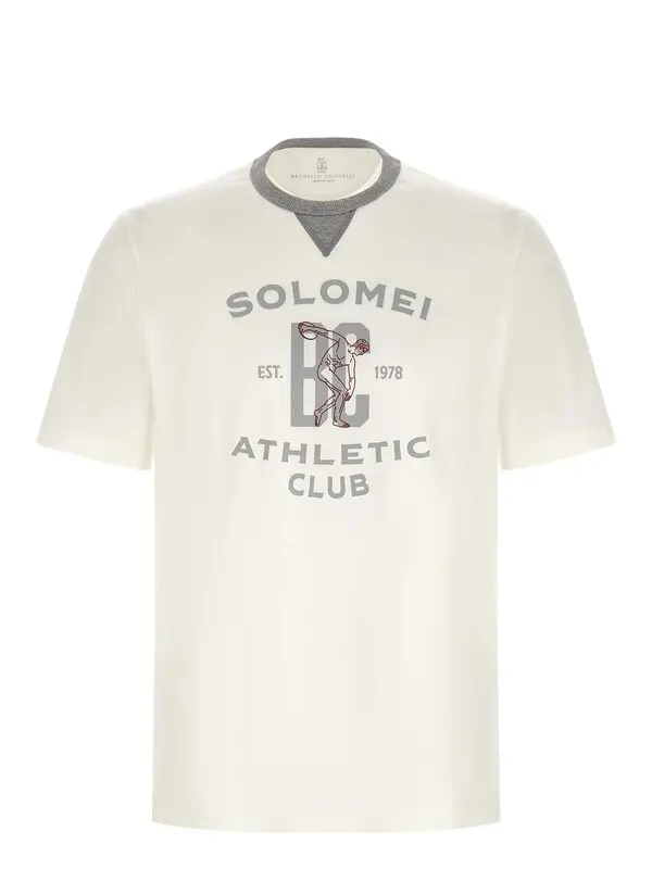 Brunello Cucinelli Printed T-shirt - White