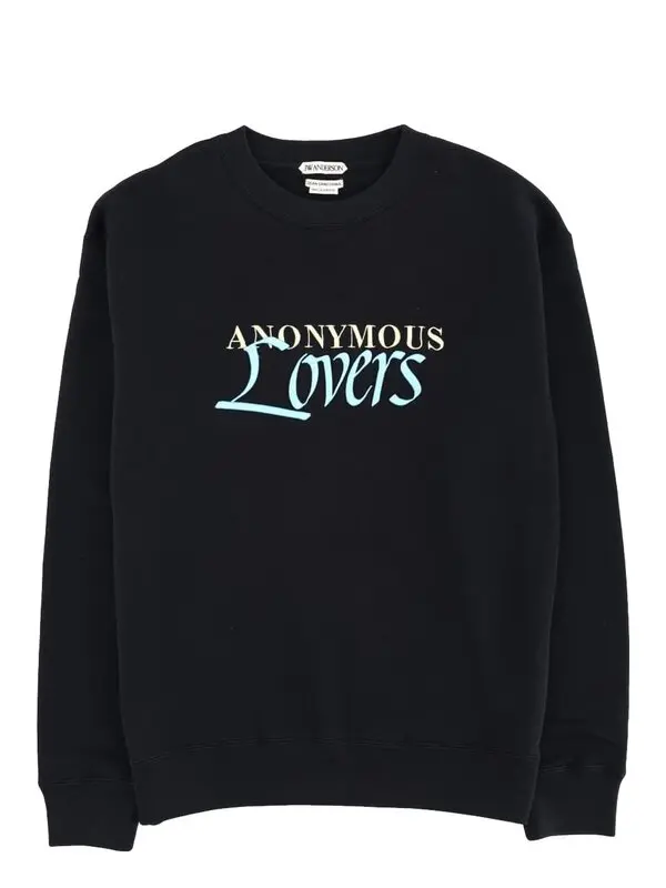JW Anderson Anonymous Lovers Sweatshirt - Black