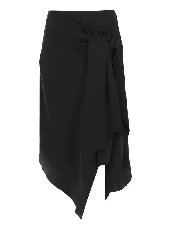 DIESEL® O-tali Midi Skirt - Black