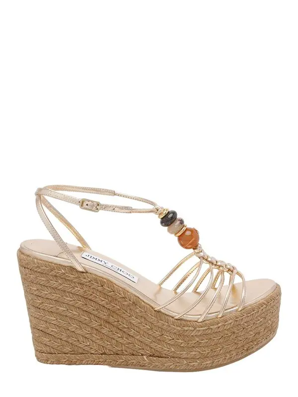 JIMMY CHOO Lemi Wedges - Gold