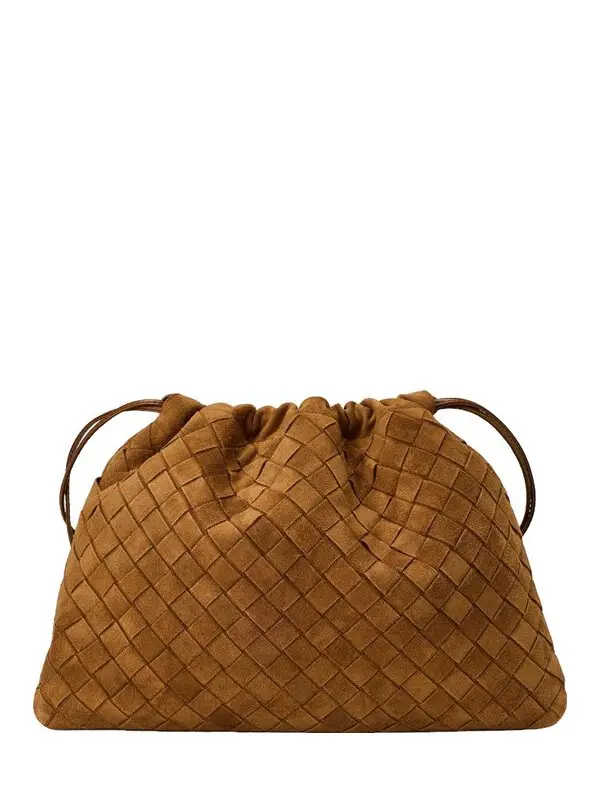 Bottega Veneta Medium Suede Clutch - Multicolor