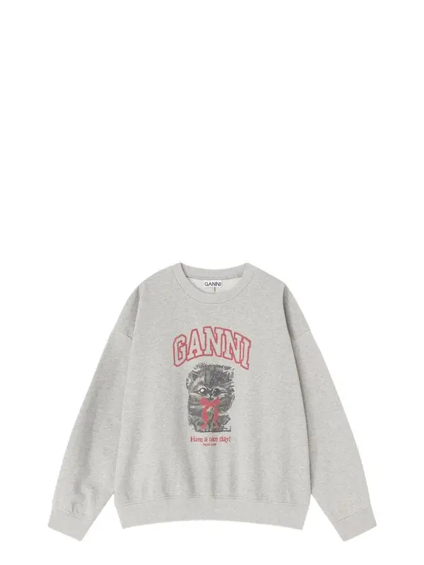 GANNI Margot Kitty Sweatshirt - Multicolor