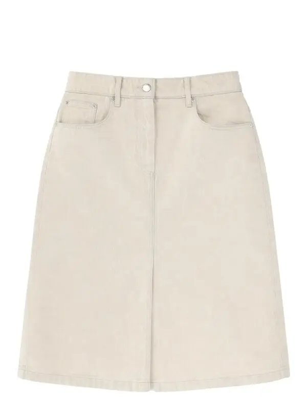 A.p.c. Denim Midi Skirt - Multicolor