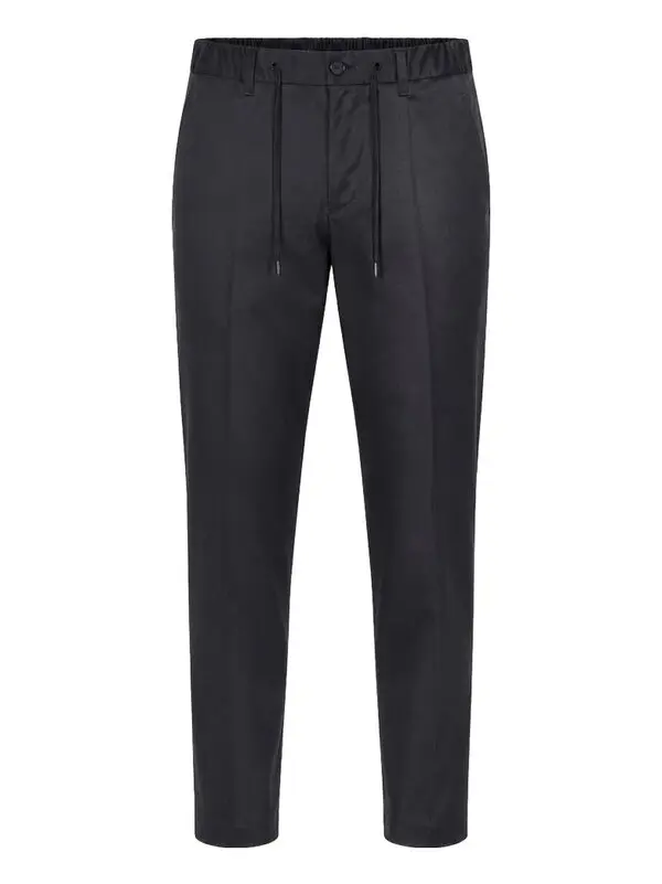 Herno Technical Fabric Trousers With Drawstring - Blue