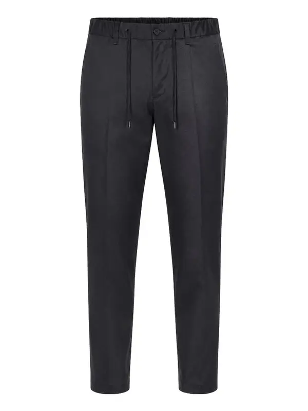 Herno Technical Fabric Drawstring Trousers - Blue